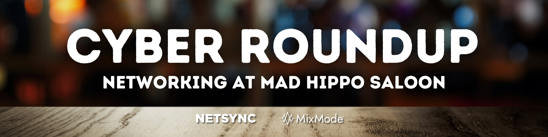 Cyber Roundup Networking at Mad Hippo Saloon | Netsync